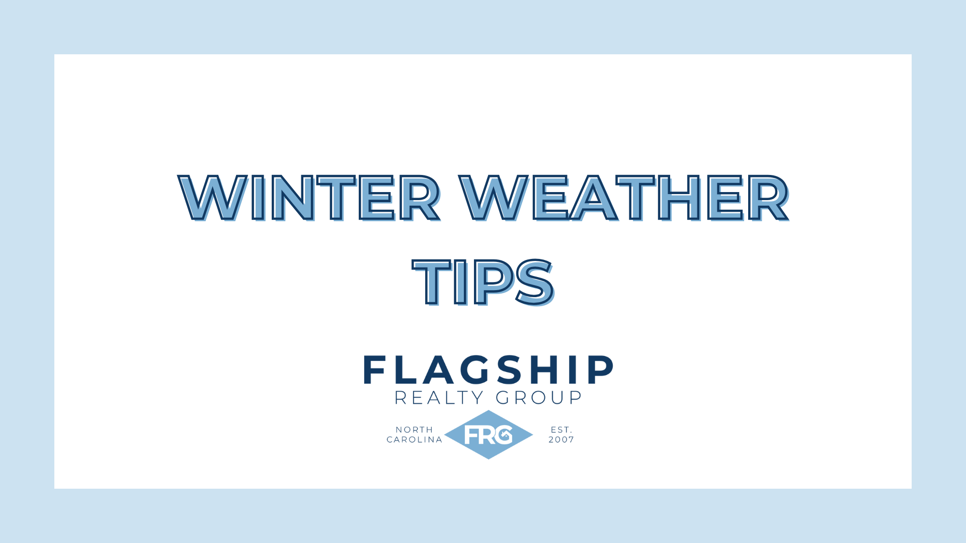 Stay Warm and Protect Your Home: Cold Weather Tips from Flagship Realty ...